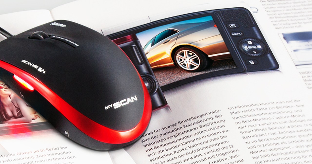Hama MyScan - mysz z wbudowanym skanerem - GeekWeek w INTERIA.PL