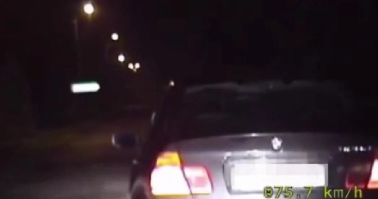 Nocny rajd pijanego kierowcy BMW