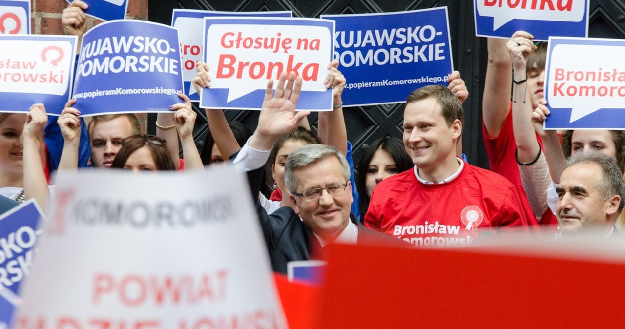 Incydenty na wiecu Bronisława Komorowskiego w Toruniu - Wydarzenia w INTERIA.PL