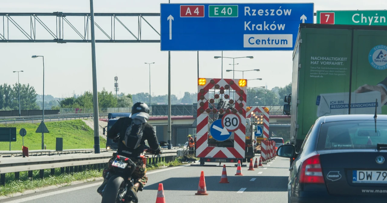 Nowa organizacja ruchu na autostradzie A4 - Motoryzacja w INTERIA.PL