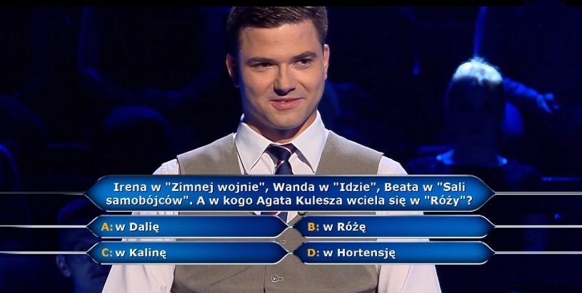 "Milionerzy": Filmowe pytanie za 5 tys. zł - Film w INTERIA.PL
