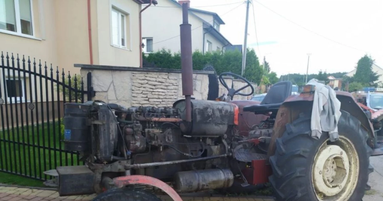 Pijany traktorzysta chciał się Pijany traktorzysta chciał się