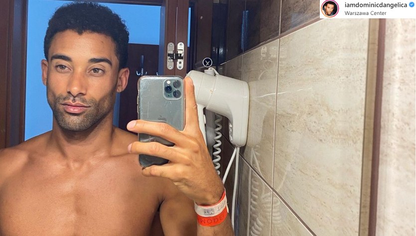 Dominic z "Top Model" pozuje z partnerką w Cannes. Mimo mrocznej ...