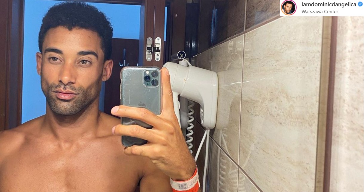 Dominic z "Top Model" pozuje z partnerką w Cannes. Mimo mrocznej ...