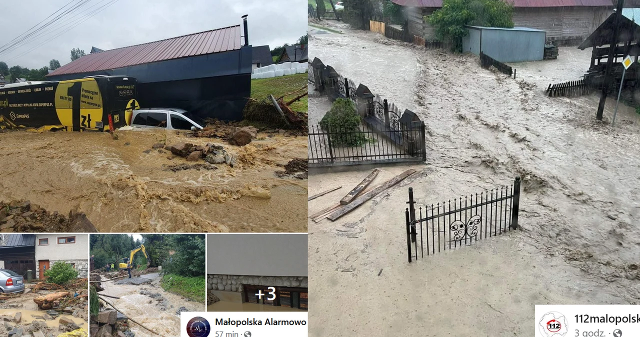 Ciche Górne: Błyskawiczna powódź. Podhale walczy z deszczem i ...