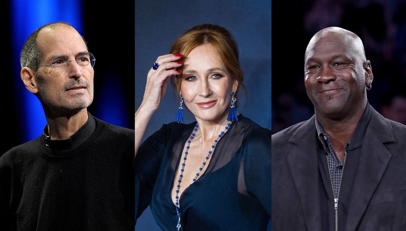Jak odnieść sukces? Michael Jordan, J.K. Rowling, Steve Jobs z ...