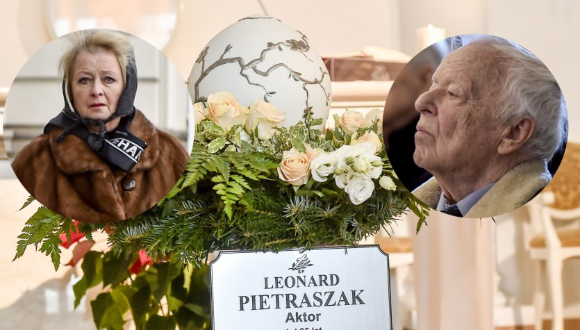 Msza w intencji Leonarda Pietraszaka. Obecni byli Kazimierz Kaczor ...