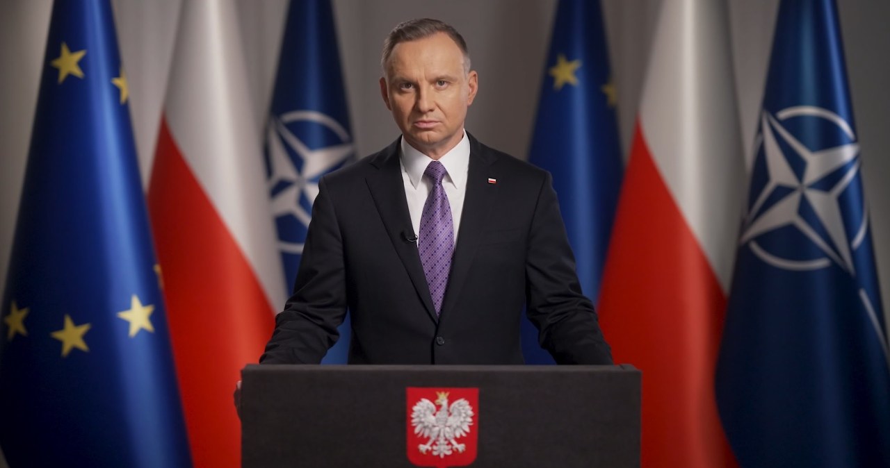Orędzie Andrzeja Dudy. Solidarność żyje w nas - Wydarzenia w INTERIA.PL