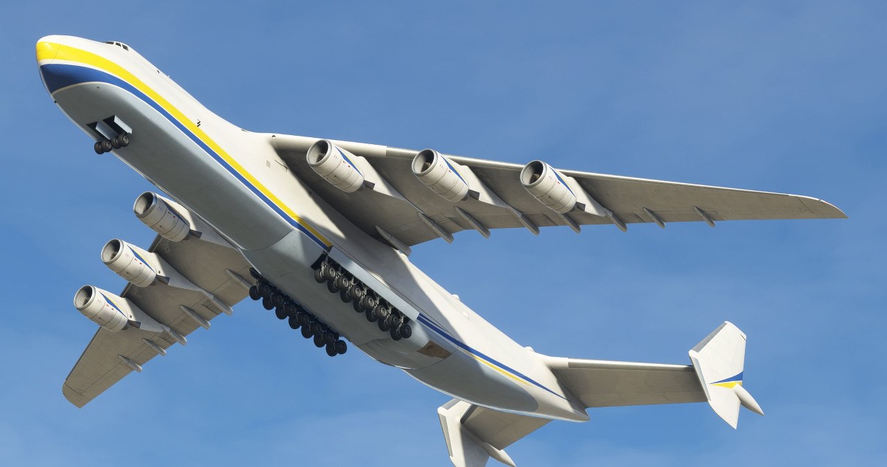 Legendarny samolot Antonov AN-225 Mriya znów "wzniósł się" w powietrze ...