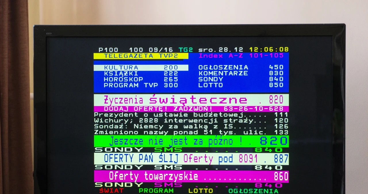 Czy jest jeszcze Telegazeta? Uruchomiłem, działa i ma się dobrze ...