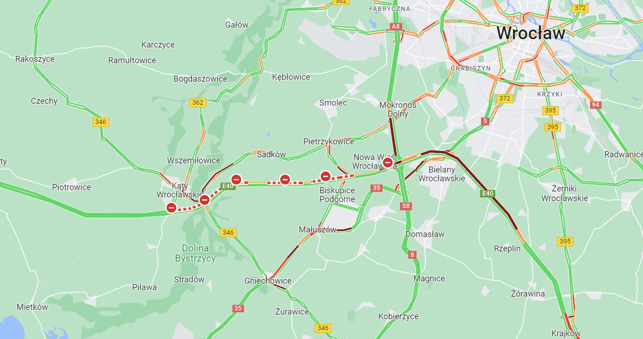 Gigantyczny korek na autostradzie A4. Doszło do kolizji - Wydarzenia w INTERIA.PL