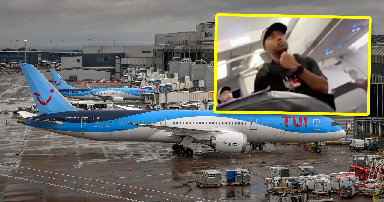 Linie TUI: Awantura w samolocie. Brytyjka wyprowadzona przez policję - Wydarzenia w INTERIA.PL