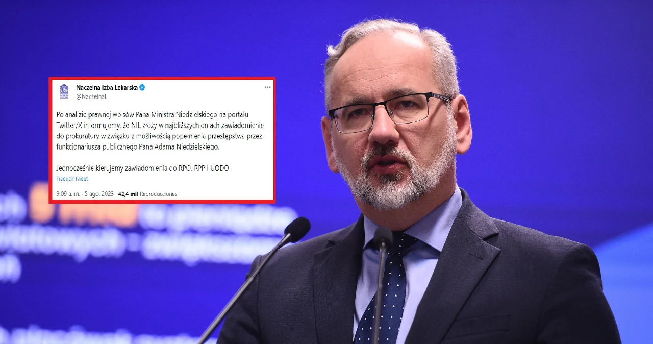 Naczelna Izba Lekarska reaguje na wpisy Niedzielskiego. List do ...