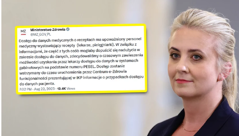 Ministerstwo zdrowia zawiesza dostęp do danych pacjentów po PESEL-u - Wydarzenia w INTERIA.PL