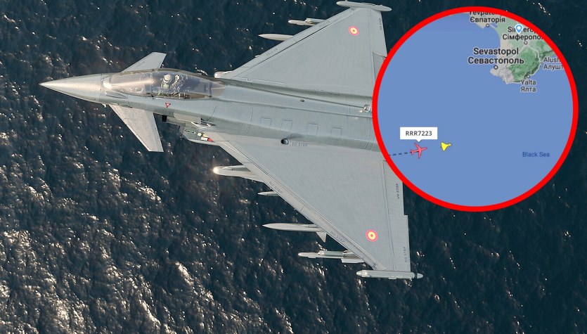 British Eurofighter Typhoon appeared near Crimea. Panic in Russia
