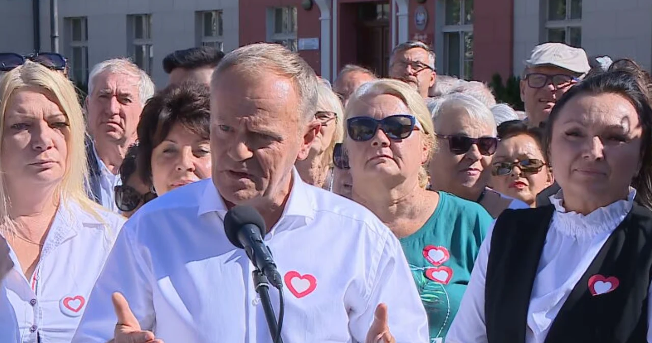 Wybory 2023. Awantura na konferencji Donalda Tuska w Kępnie. "Pan jest ofiarą PiS-owskiej ...