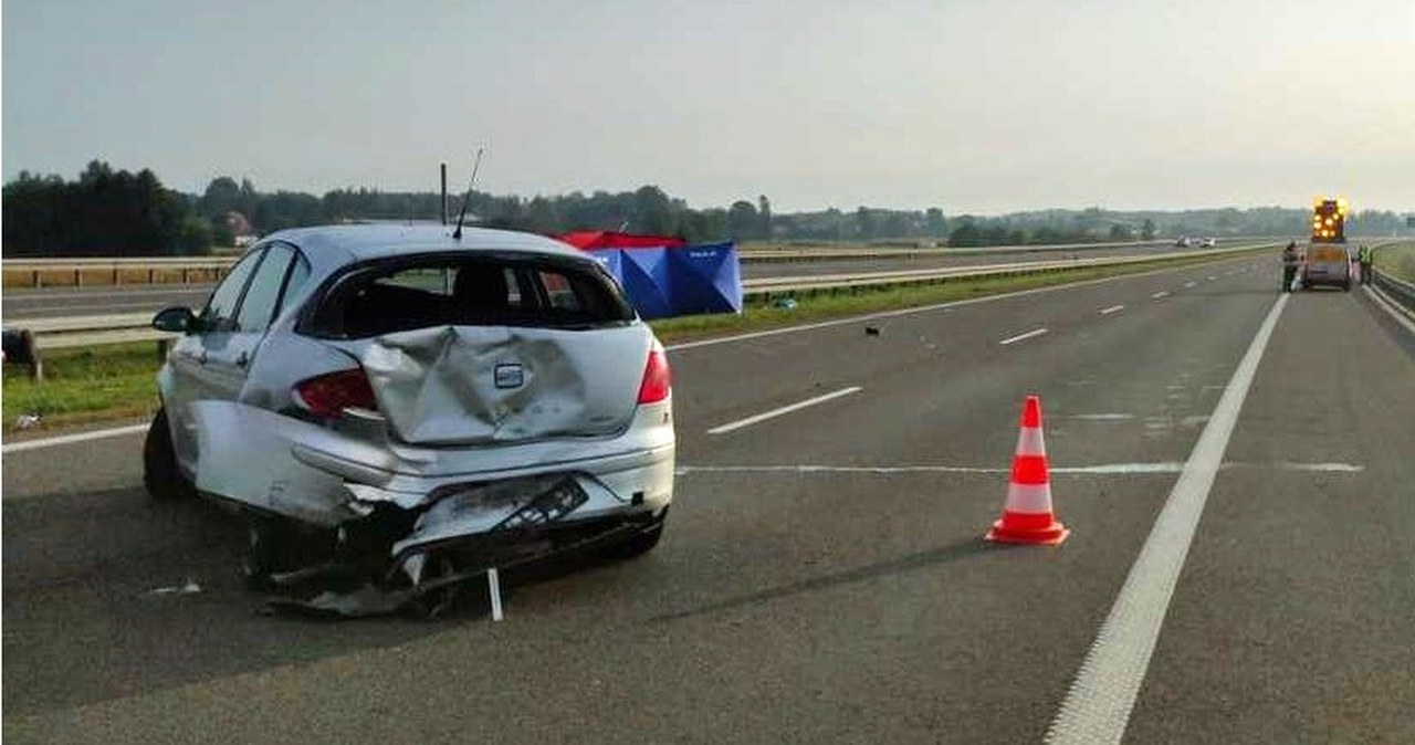 Tragiczny wypadek na autostradzie A4. Zginęła po wyjściu z rozbitego auta - Motoryzacja w INTERIA.PL