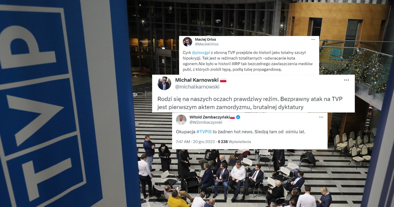 Protest polityków PiS w TVP. Gorąco w sieci, odezwali się dziennikarze ...
