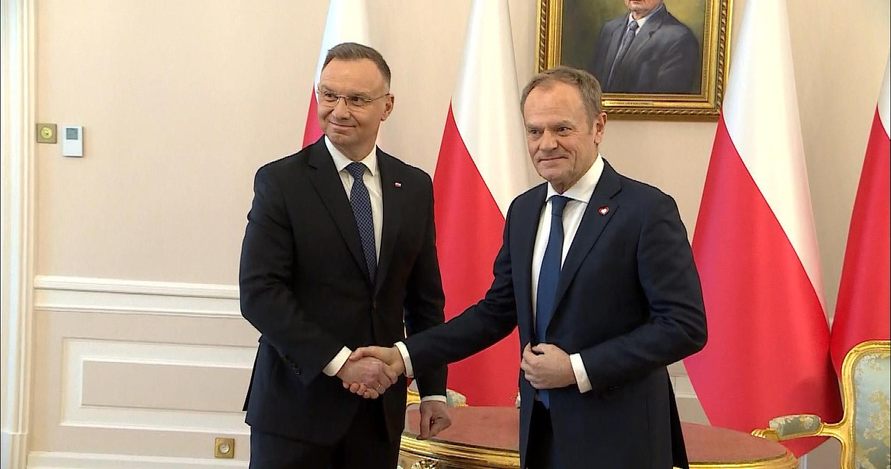 Andrzej Duda rozmawia z Donaldem Tuskiem. Spotkanie na szczycie - Wydarzenia w INTERIA.PL