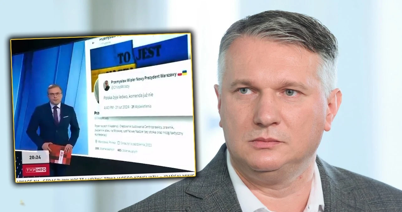 Wpadka w TVP Info. Przeprosiny dla Przemysława Wiplera - Wydarzenia w INTERIA.PL