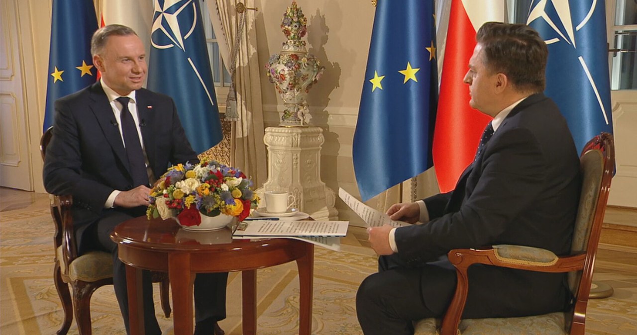 Andrzej Duda zaczął mówić o Donaldzie Tusku. "Top of the top" - Wydarzenia w INTERIA.PL
