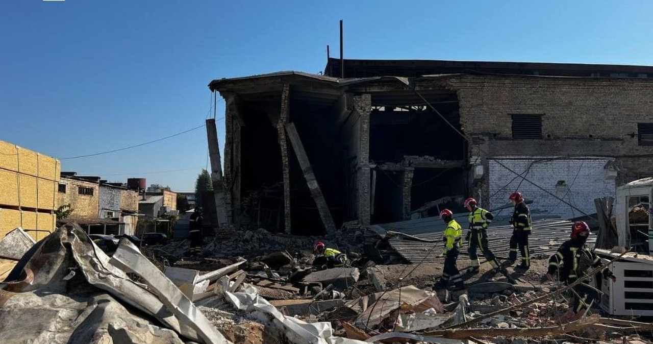 Wojna na Ukrainie. Eksplozja w Kijowie. Budynek częściowo zawalił się - Wydarzenia w INTERIA.PL