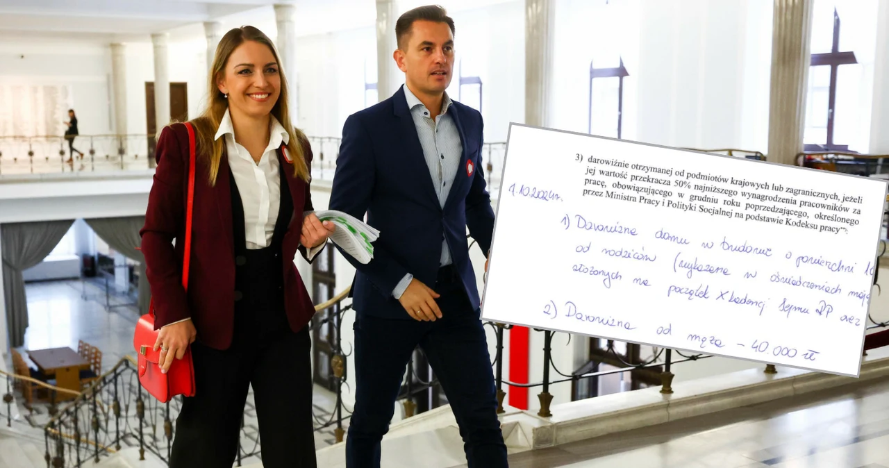 Kinga Gajewska i Arkadiusz Myrcha w tarapatach. Ręczne dopiski w dokumencie - Wydarzenia w ...