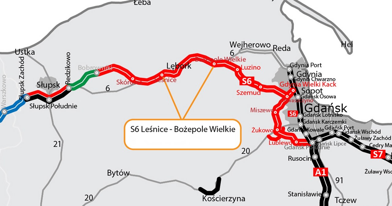 Droga ekspresowa S6 gotowa w 70 proc. Wkrótce szybszy dojazd do ...