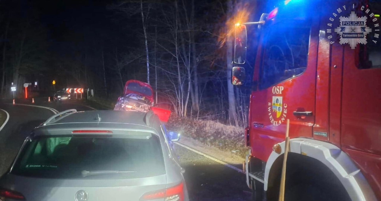 Tarnowskie Góry. Czołowe zderzenie na DW912. Cztery osoby ranne - Wydarzenia w INTERIA.PL