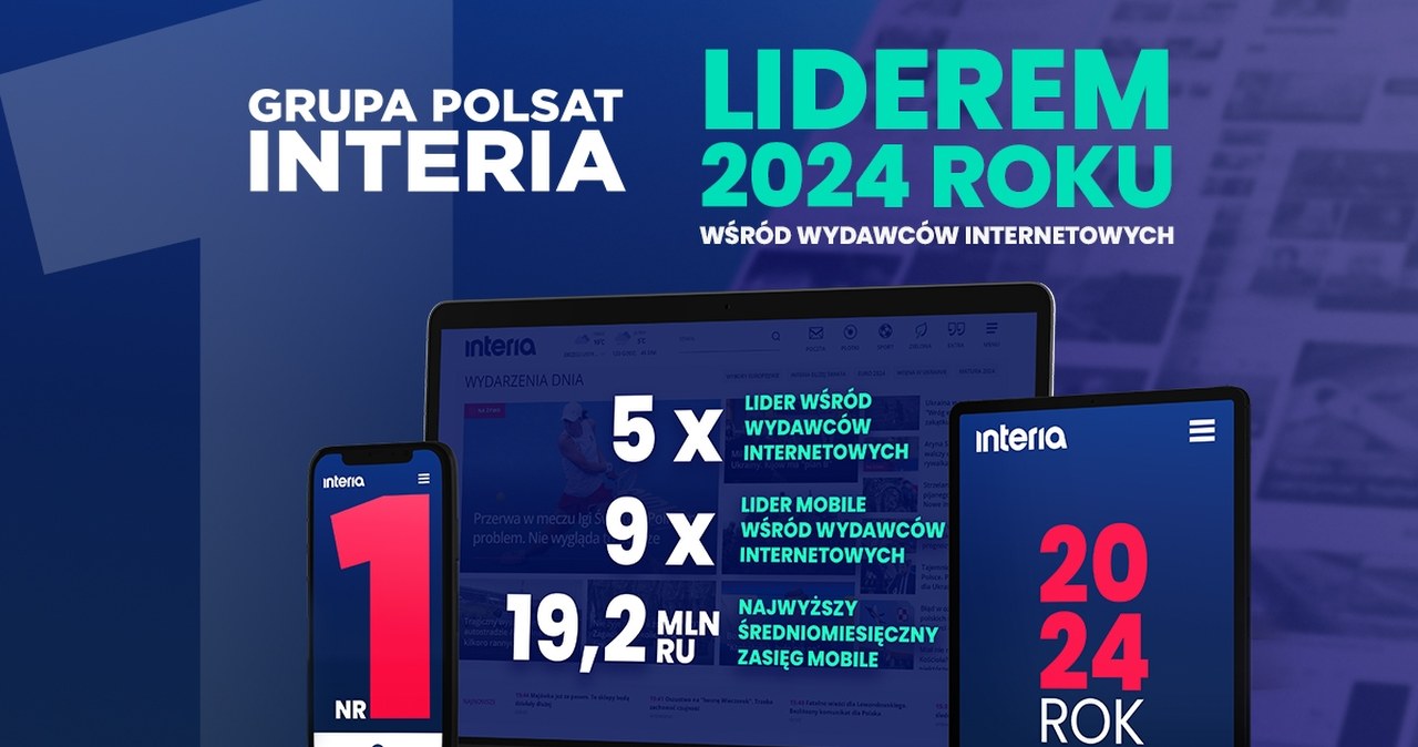 Wyniki oglądalności. Grupa Polsat-Interia liderem internetu w 2024 roku ...