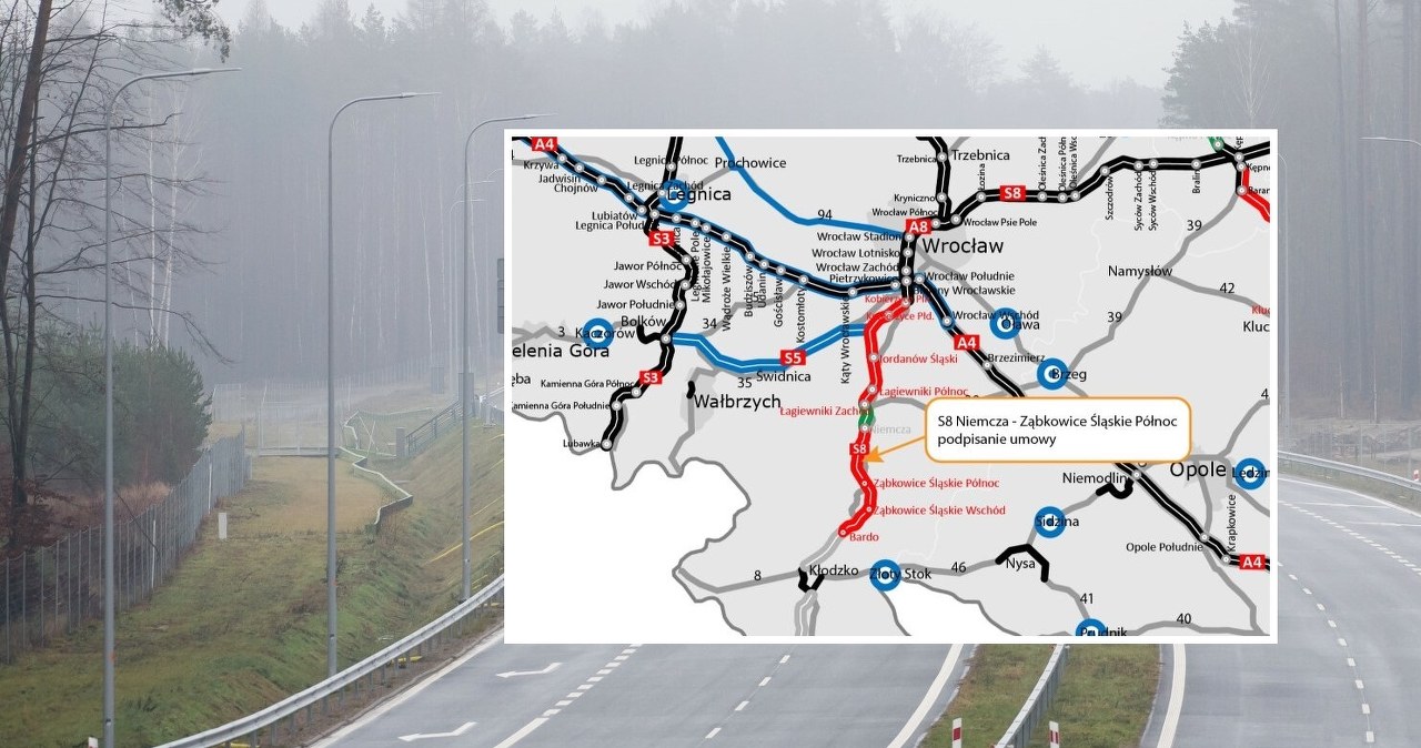 Droga ekspresowa S8 wydłuża się w stronę Czech. 306 mln zł za nowy ...