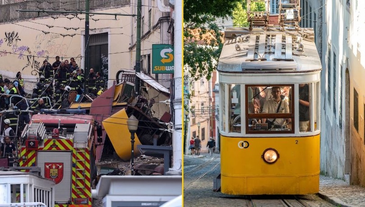 "Rozpadła się niczym domek z kart". Świadkowie o katastrofie kolejki w Lizbonie - RMF 24
