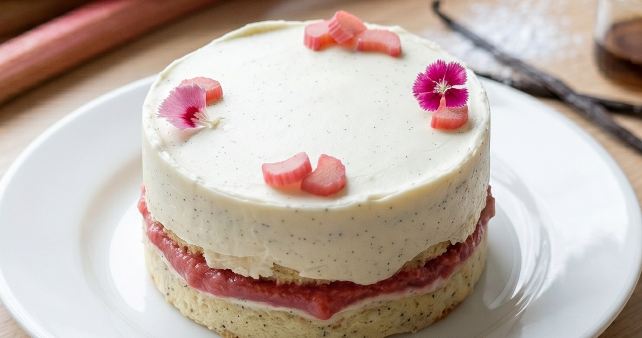 Cukiernictwo w skali mikro, czyli waniliowy bento cake z rabarbarem ...