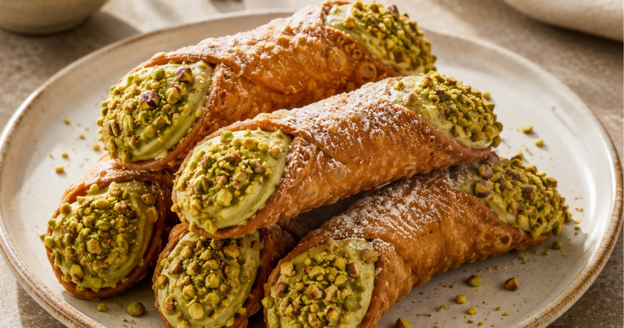 Cannoli pistacjowe - przepis Karoliny Stolarskiej-Bigos z "halo tu ...
