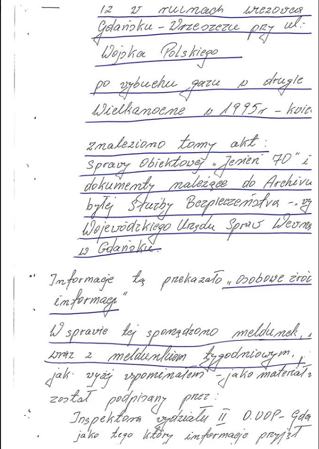 Cenckiewicz o sprawie TW "Bolka": Znalazłem niesamowity dokument ...