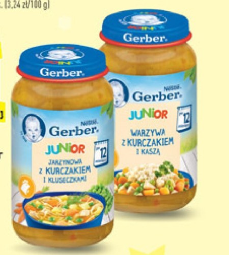 Obiadek dla dziecka Gerber - 15% TANIEJ! - promocja Biedronka - Ding.pl