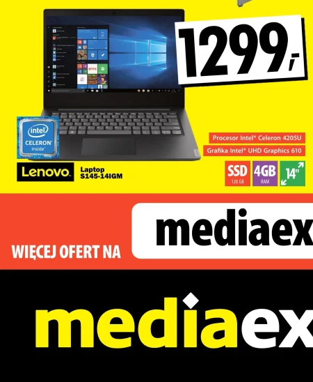 Laptop Lenovo - promocja Media Expert - Ding.pl