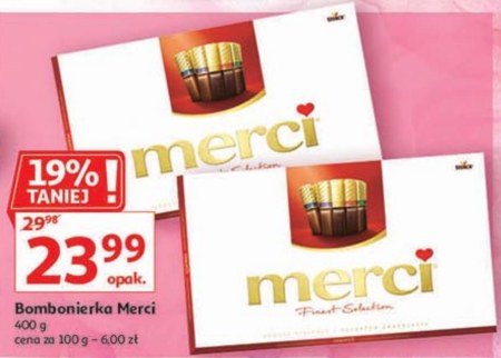 Bombonierka Merci - 19% TANIEJ! - promocja Auchan Hipermarket - Ding.pl