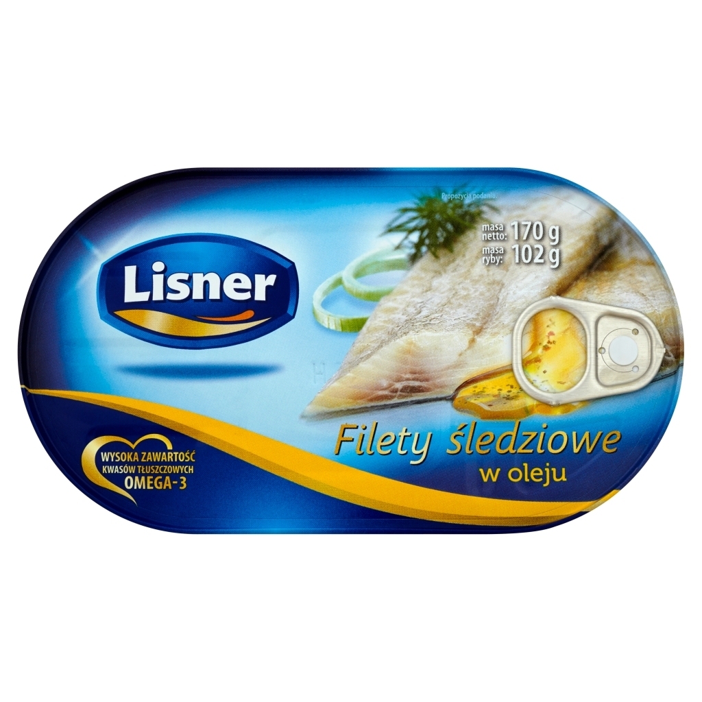Lisner Filety śledziowe w oleju 170 g - promocja Chorten - Ding.pl