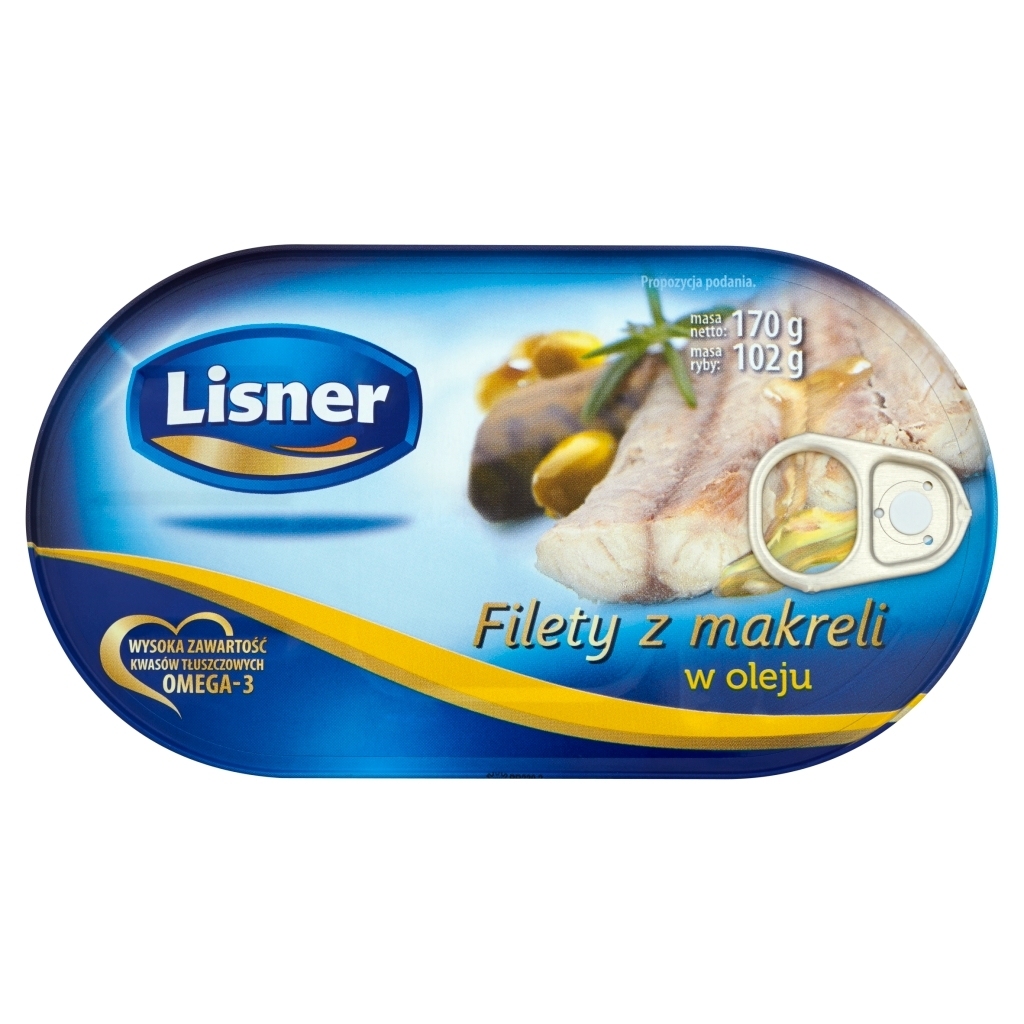 Lisner Filety z makreli w oleju 170 g - 39% TANIEJ! - promocja PSS ...