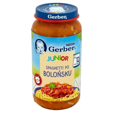 Gerber Spaghetti po bolońsku dla dzieci po 12. miesiącu 250 g ...
