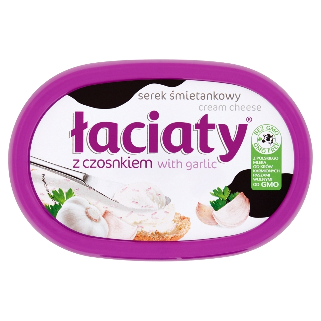 Łaciaty Serek śmietankowy z czosnkiem 135 g - promocja Stokrotka Market ... Łaciaty Serek śmietankowy z czosnkiem 135 g - promocja Stokrotka Market ...