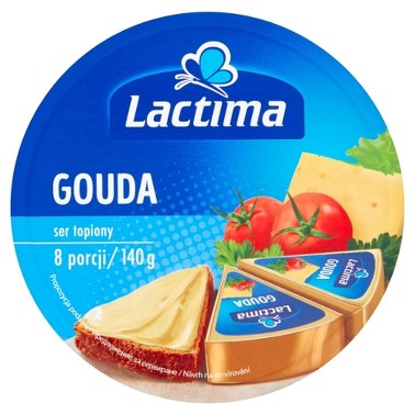 Lactima Ser topiony Gouda 140 g (8 x 17,5 g) - promocja E.Leclerc - Ding.pl