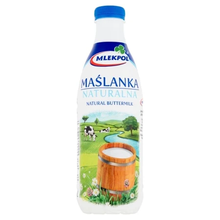 Mlekpol Maślanka naturalna 1 l - 10% TANIEJ! - promocja PSS Społem ...