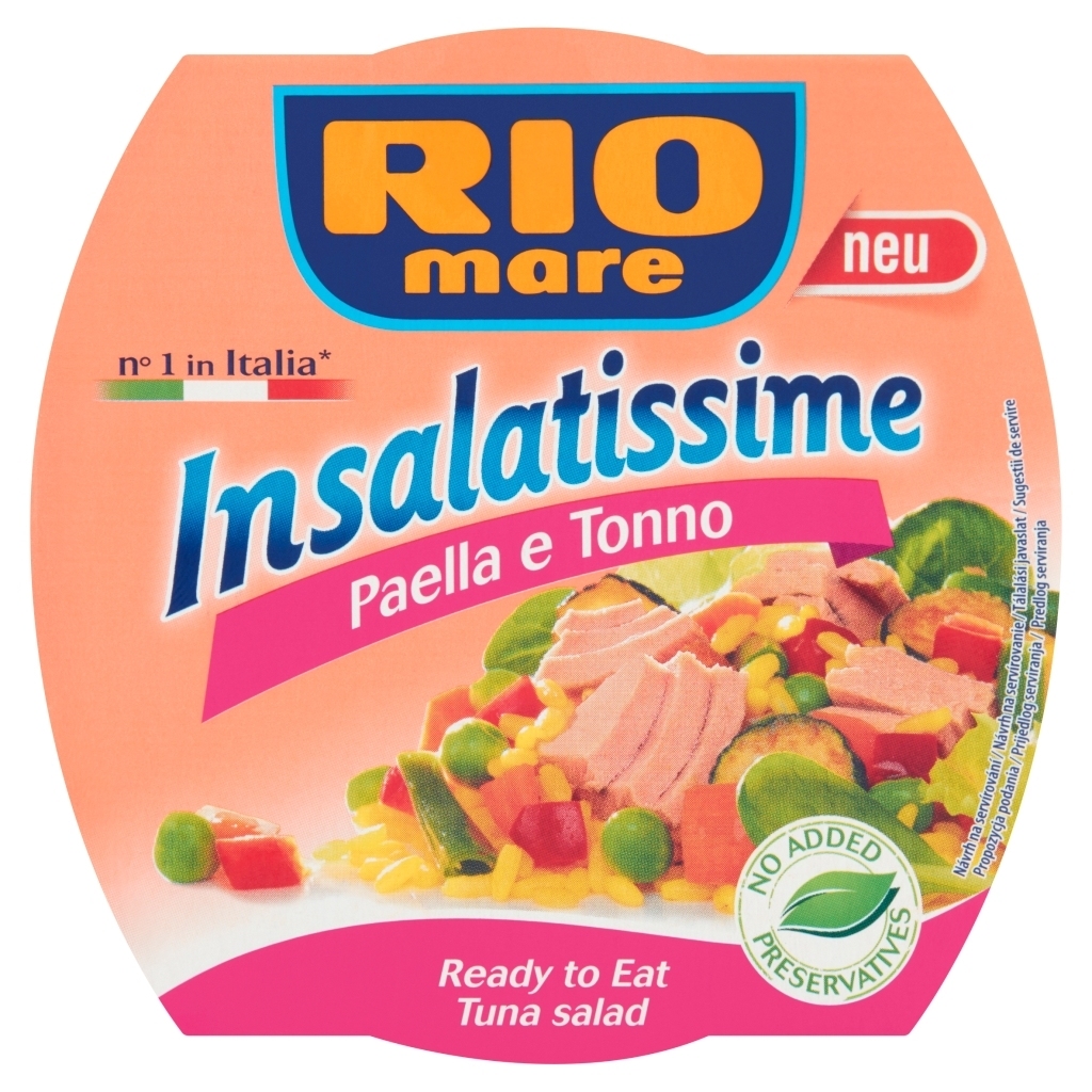 Rio Mare Insalatissime Paella e Tonno Gotowe danie z ryżu warzyw i ... Rio Mare Insalatissime Paella e Tonno Gotowe danie z ryżu warzyw i ...