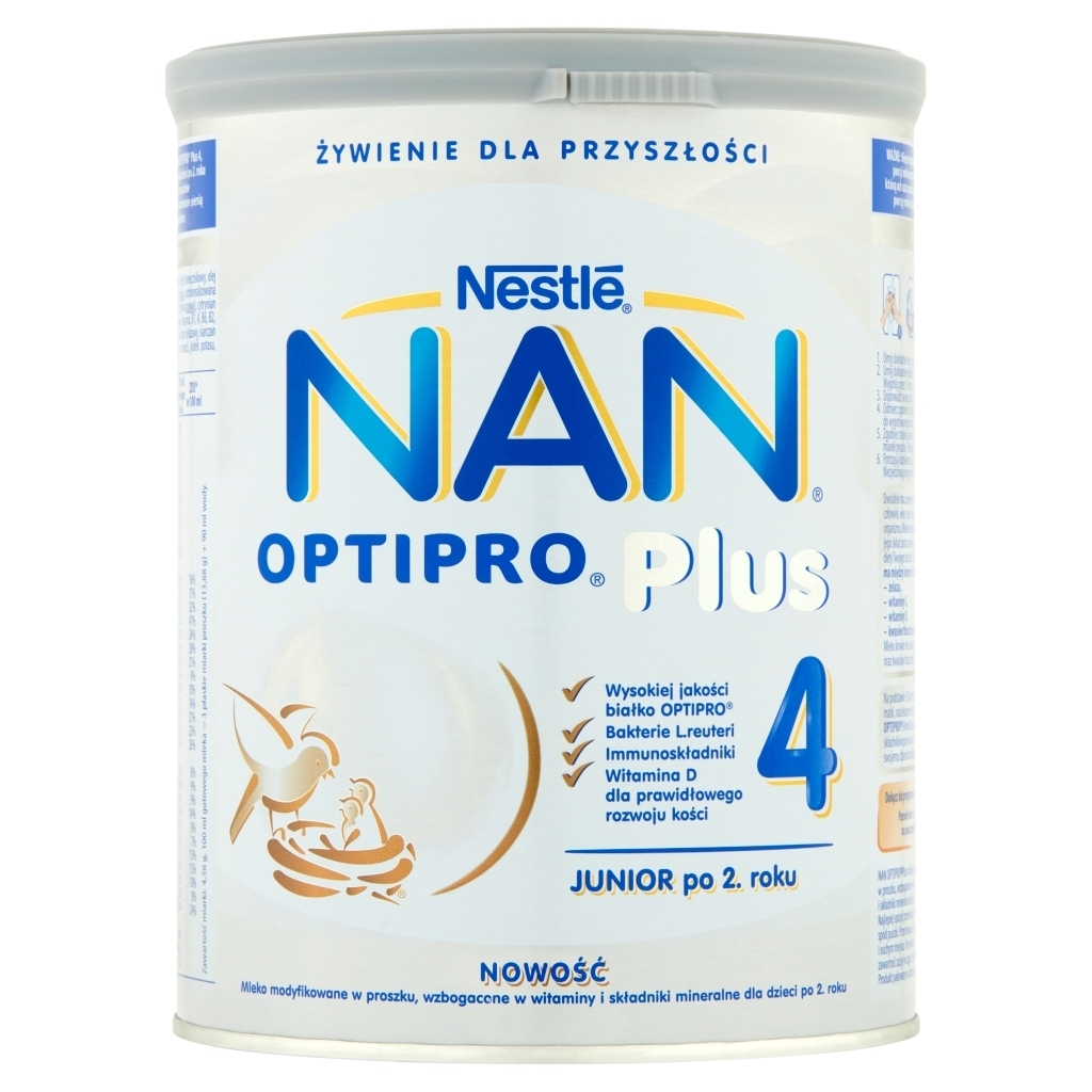 NAN OPTIPRO Plus 4 Mleko modyfikowane w proszku dla dzieci po 2. roku ...