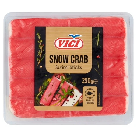 Vici Śnieżny krab Paluszki surimi 250 g - 10% TANIEJ! - promocja Carrefour - Ding.pl