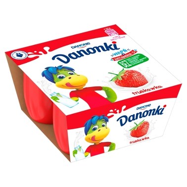 Danone Danonki Serek truskawka 200 g (4 x 50 g) - promocja Carrefour ...