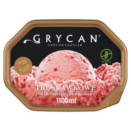 Grycan Lody truskawkowe 1100 ml - 31% TANIEJ! - promocja Biedronka ...