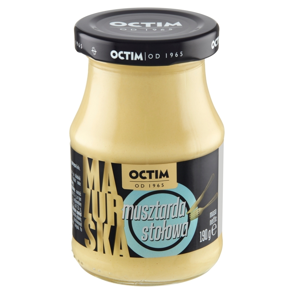 Octim Musztarda stołowa 190 g - promocja Auchan Hipermarket - Ding.pl